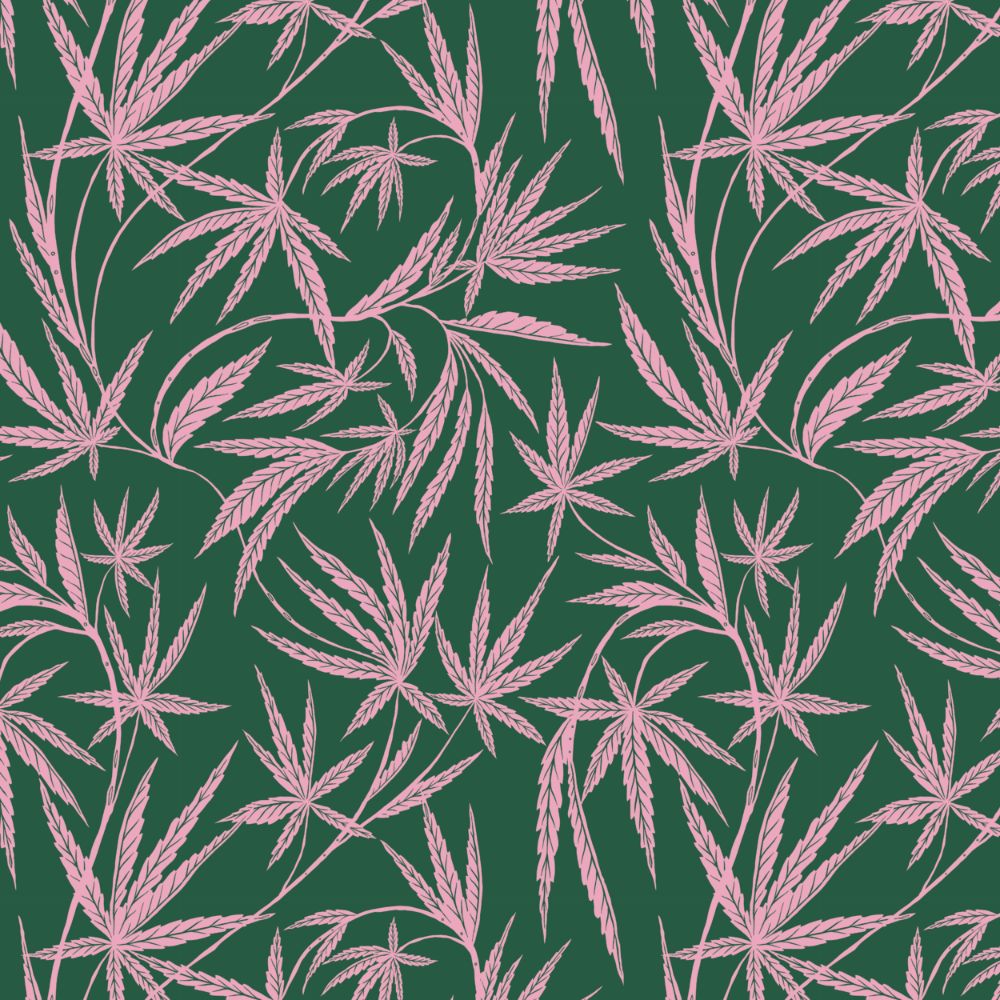 Cannabis Weed Wallpaper and Wallcoverings | Sean Martorana